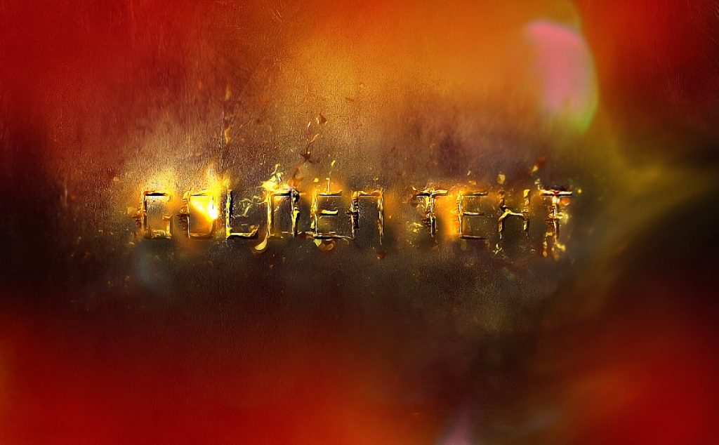 Create Unique Splash Gold Typography in Photoshop