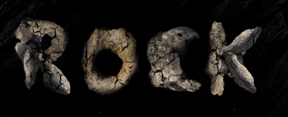 Simple Break-Apart Rock Text Effect Creation in Photoshop - PSD Vault