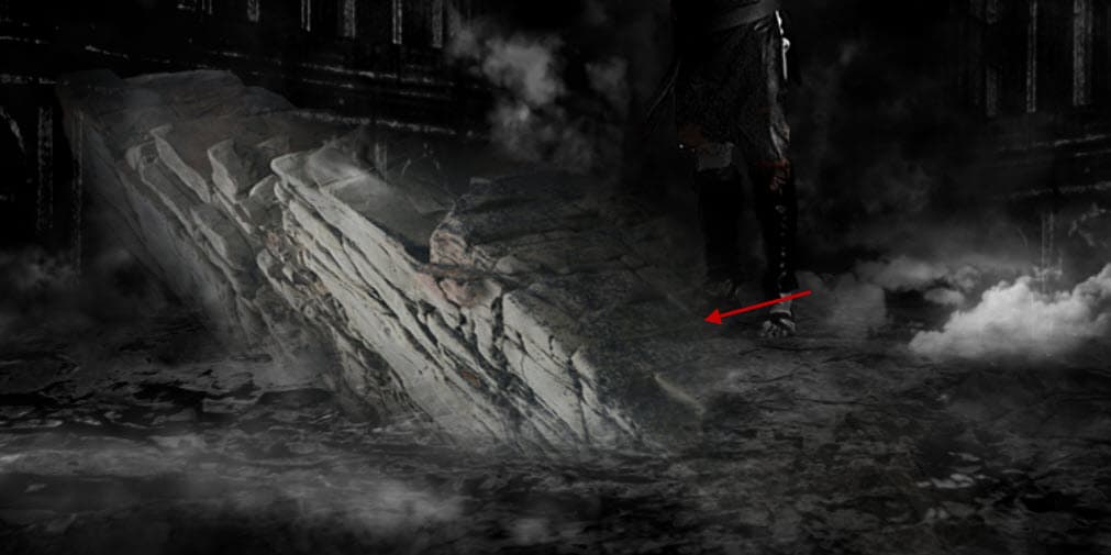 Photo Manipulation of a Warrior in Battle in Photoshop