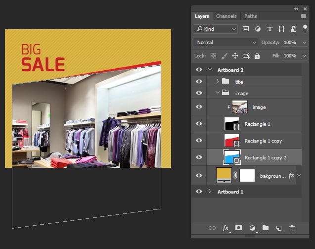 Using Artboard Tool in Photoshop CC to Design Multiple Size Web Banners ...