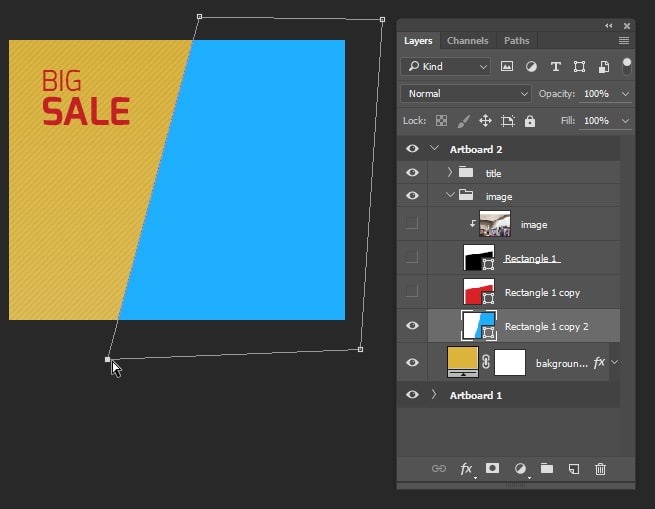Using Artboard Tool in Photoshop CC to Design Multiple Size Web Banners ...
