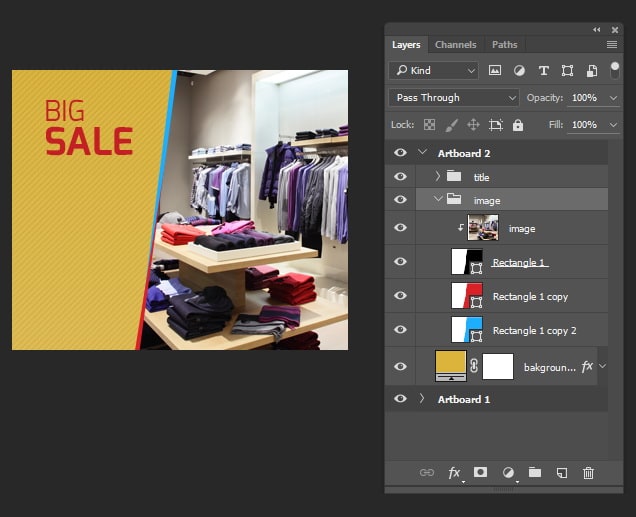 Using Artboard Tool in Photoshop CC to Design Multiple Size Web Banners