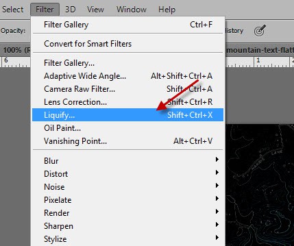 Create Unique Abstract Text Effect using a Topographic Map Overlay ...