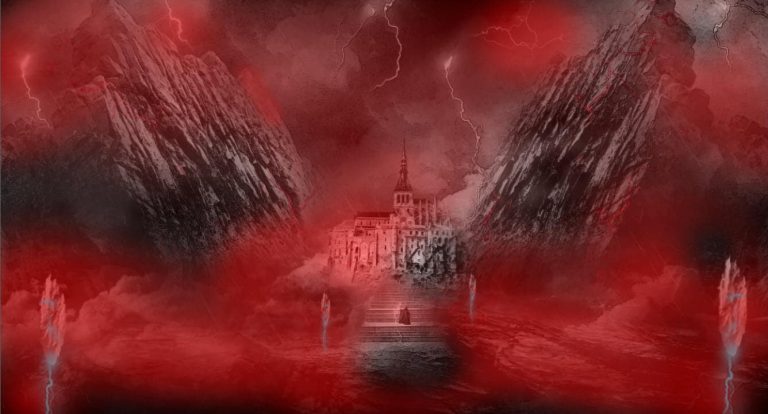 Create Wizard Summoning Lightning Magic Scene in Photoshop - PSD Vault