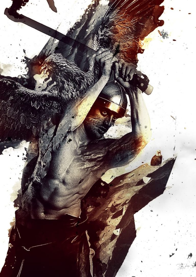 Create "Eagle Warrior" Human Photo Manipulation in Photoshop