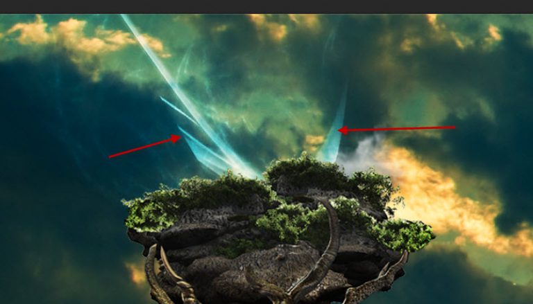 Create Surreal Floating Tree Above Ocean in Photoshop - PSD Vault