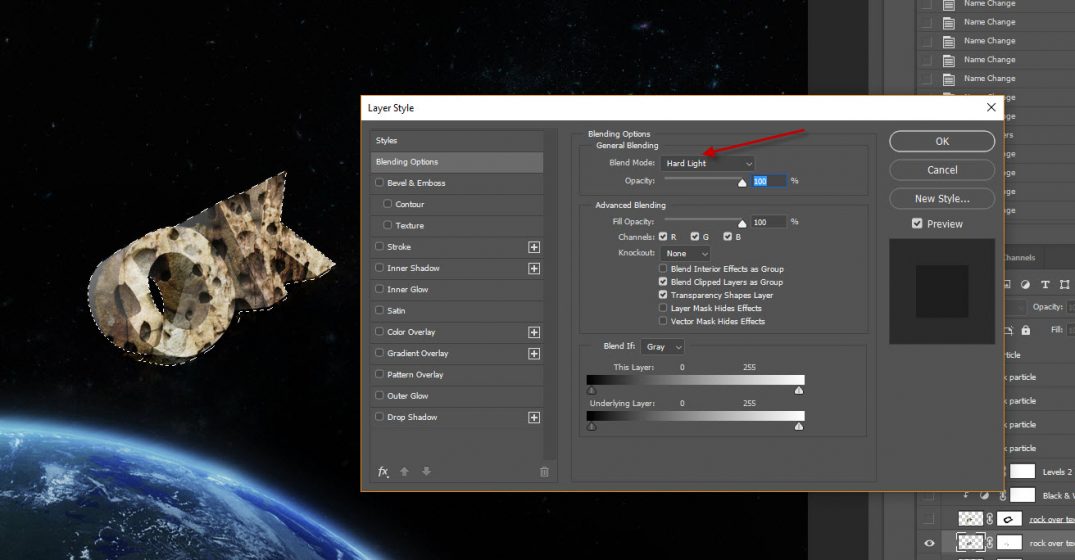 Create Meteorite Text Effect in Photoshop - PSD Vault