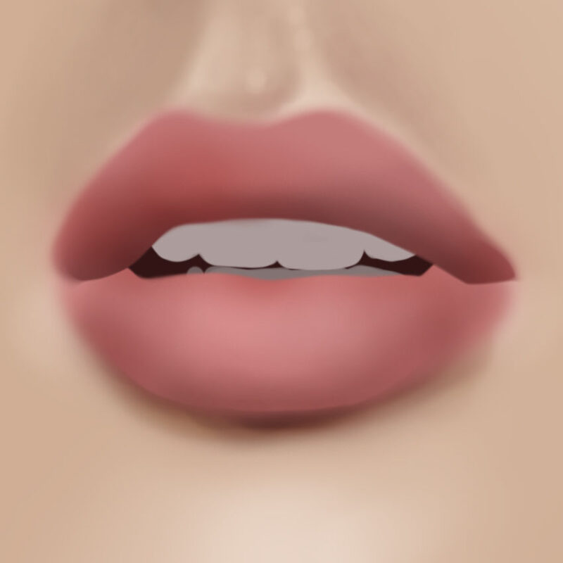 How to Draw Realistic Lips Step by Step In Photoshop - PSD Vault