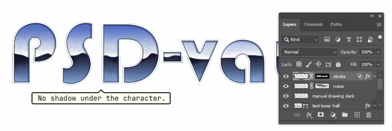 Making 80's Style Chrome Text Effect In Photoshop