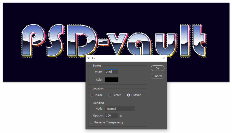 Making 80's Style Chrome Text Effect In Photoshop