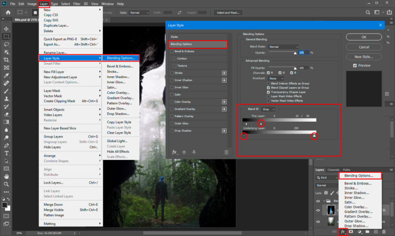 How to Blend Two Images Together in Photoshop
